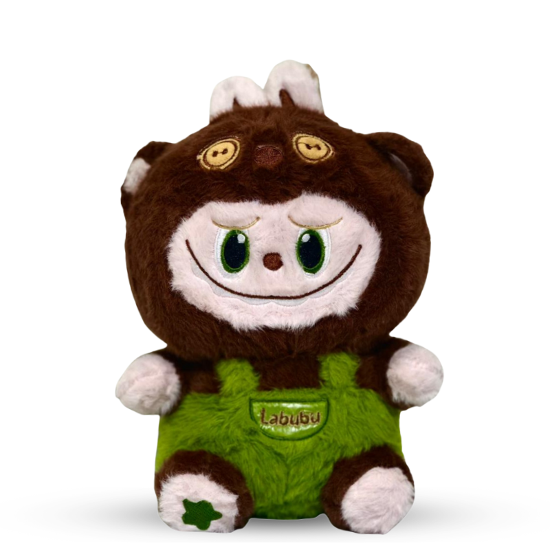 Brown Labubu Plush Toy – Cute Kawaii Stuffed Doll – Norfae toymi